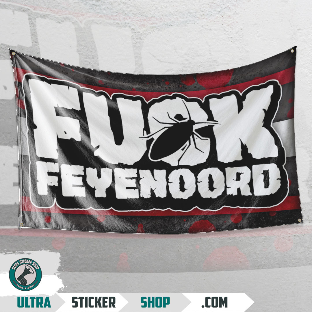F*CK Feyenoord Vlag Stickers Kopen | Ultrastickershop