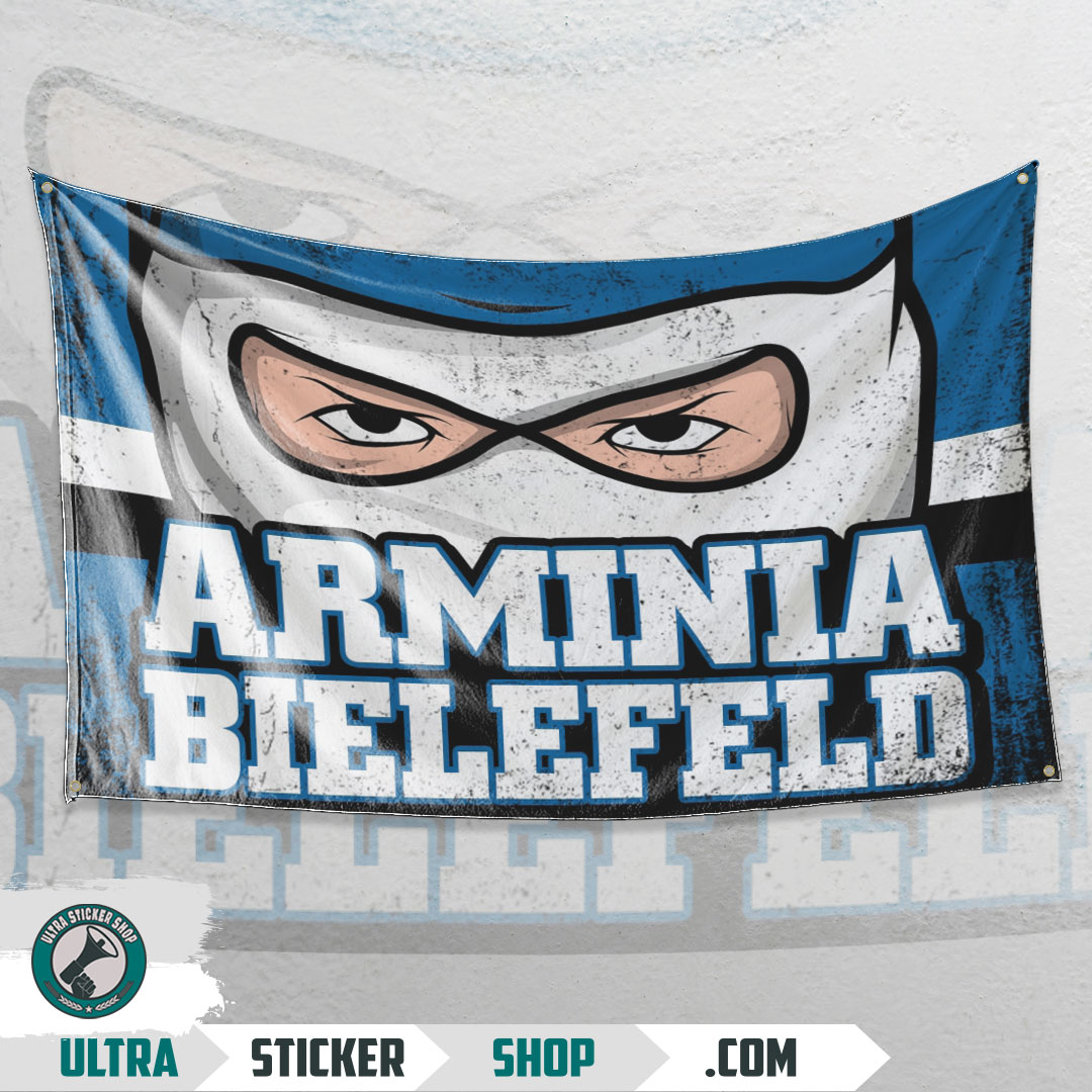 Buy Arminia Bielefeld Flag Stickers | Ultrastickershop