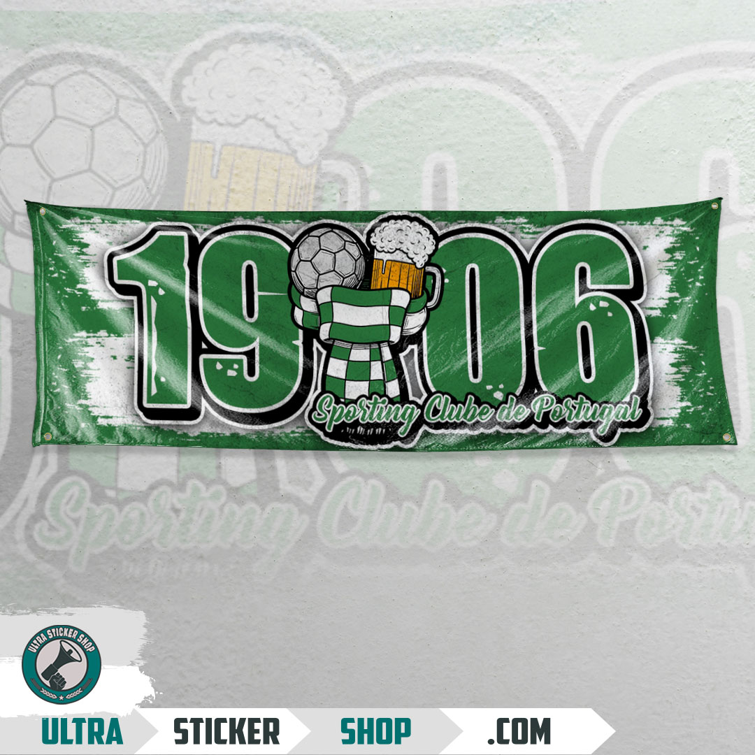 Buy Sporting Club De Portugal Flag Stickers | Ultrastickershop