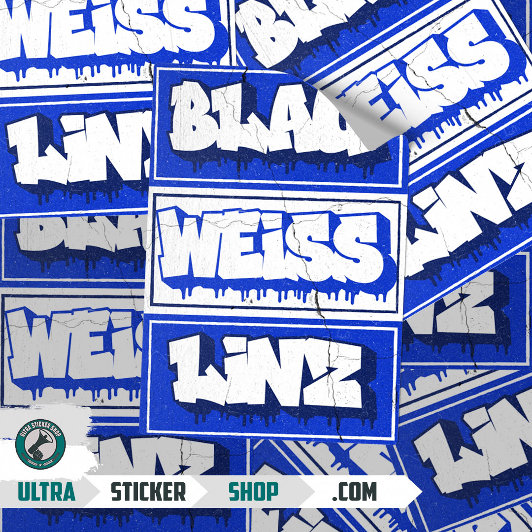 Buy Blau weiss Linz Stickers Stickers | Ultrastickershop