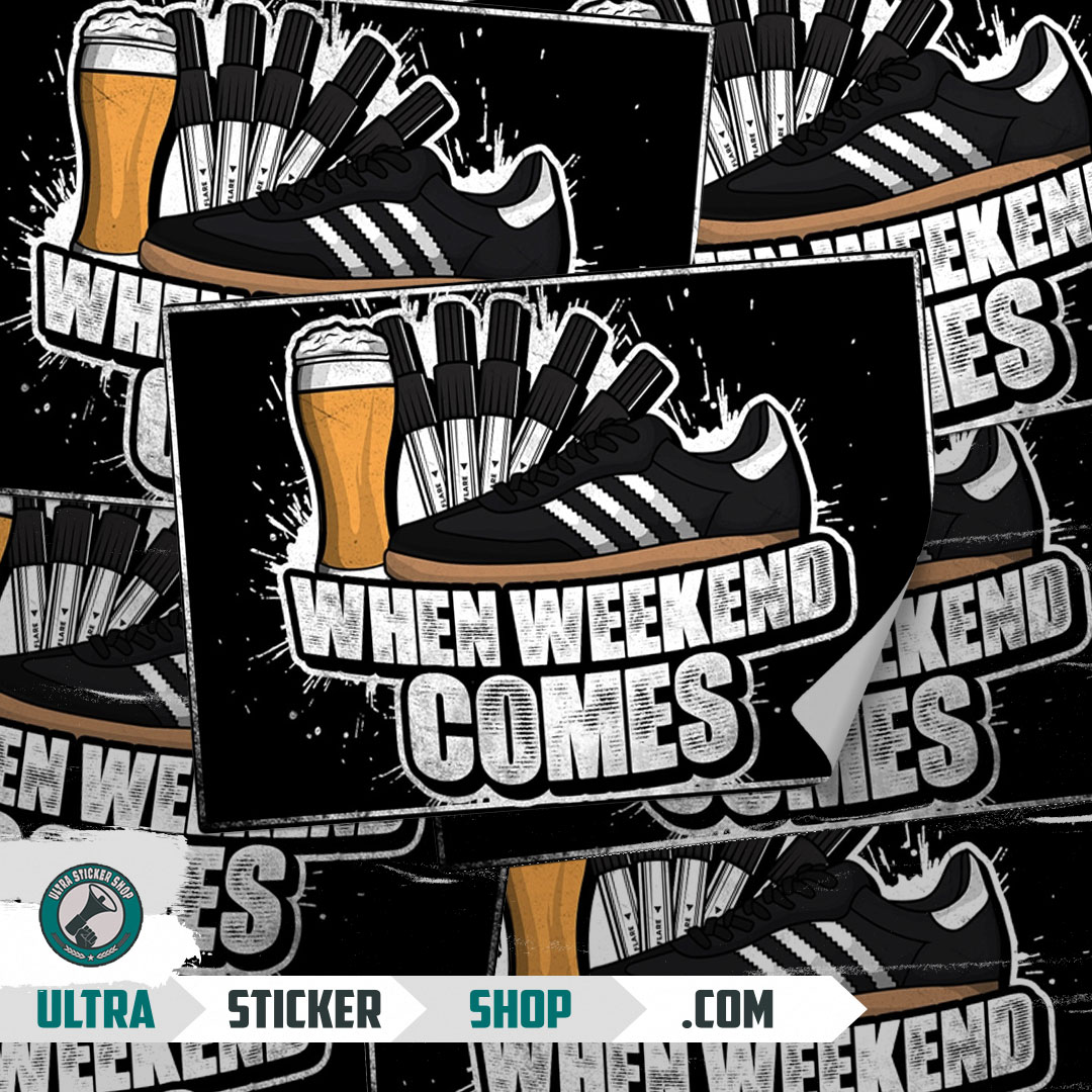 When weekend comes Stickers Stickers Kopen | Ultrastickershop