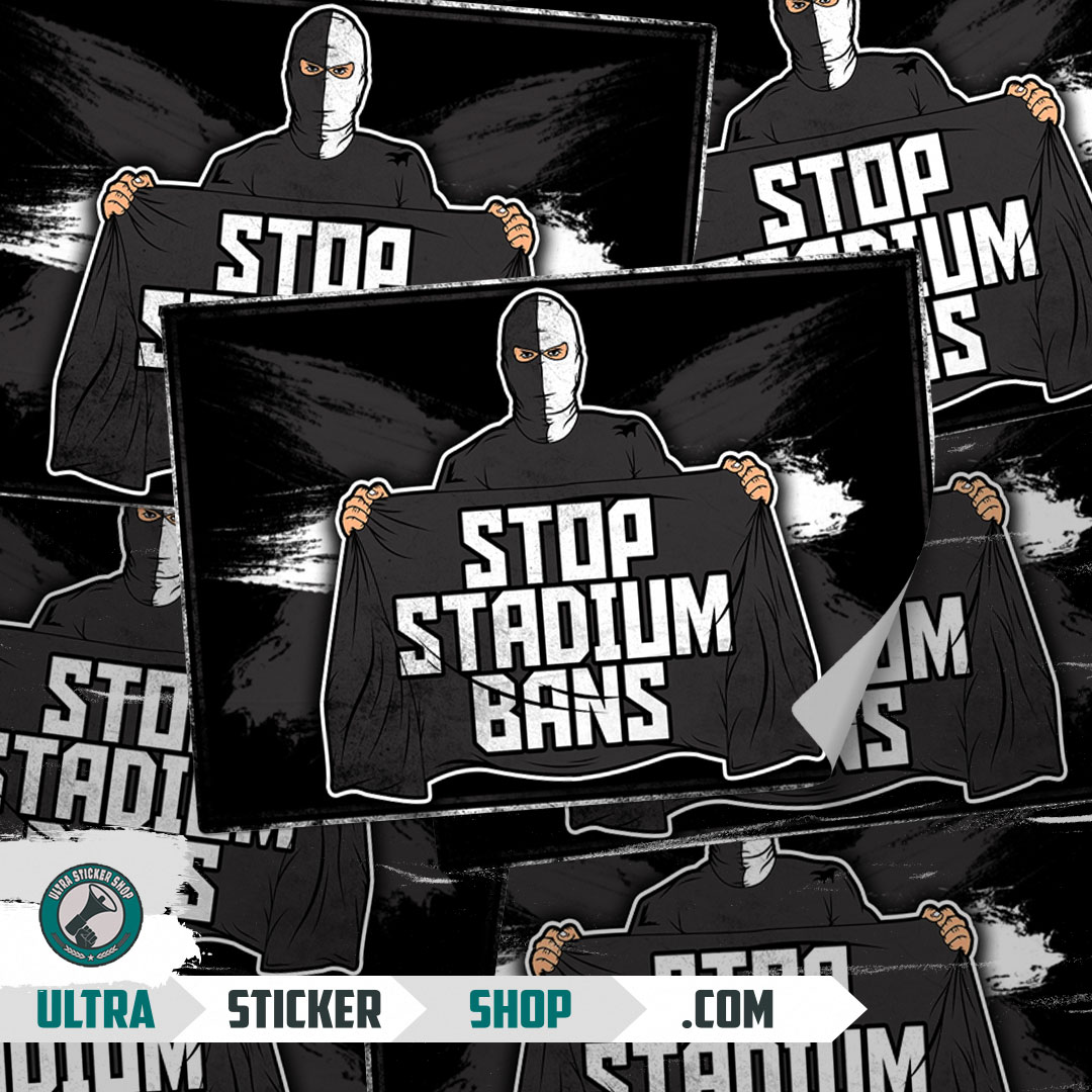 Stop stadium bans Aufkleber Aufkleber Kaufe | Ultrastickershop