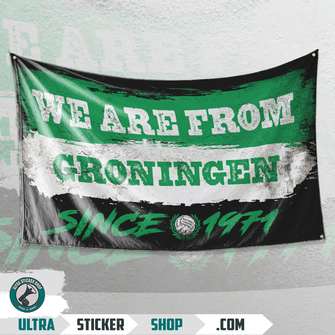 We are from Groningen since 1971 Vlag Stickers Kopen | Ultrastickershop