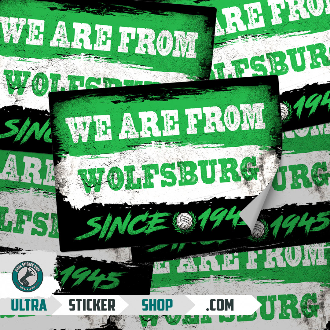 Buy We are from Wolfsburg since 1945 Stickers Stickers | Ultrastickershop