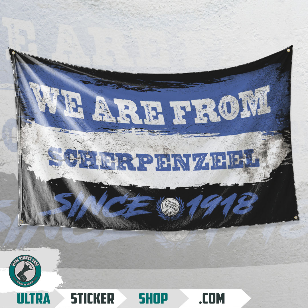 We are from Scherpenzeel since 1918 Vlag Stickers Kopen | Ultrastickershop