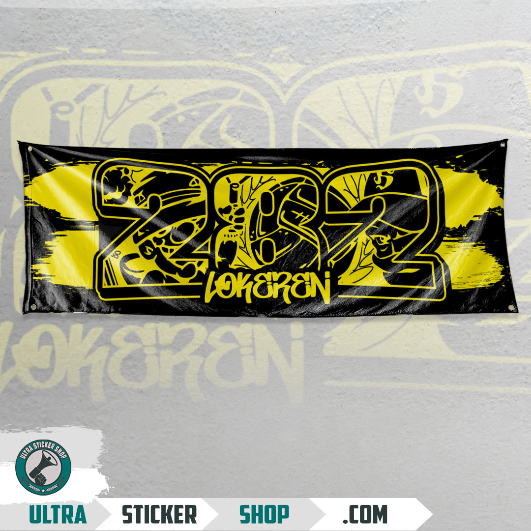 Buy 282 Lokeren Flag Stickers | Ultrastickershop