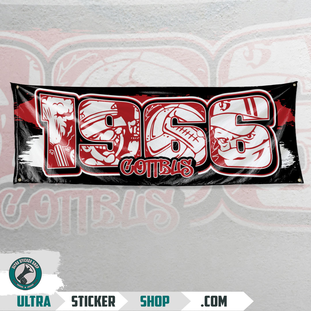 Buy 1966 Cottbus Flag Stickers | Ultrastickershop