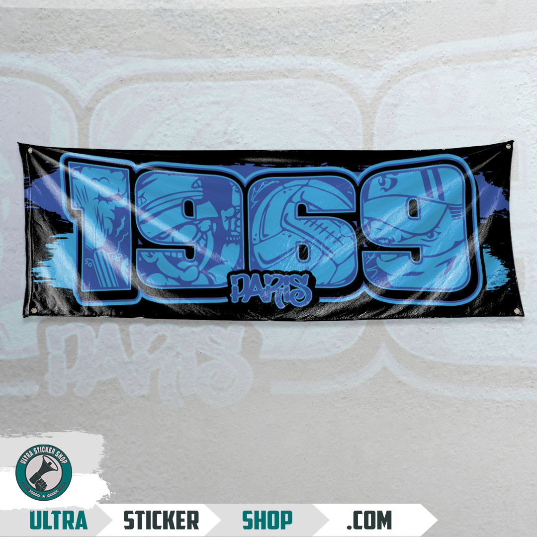 Buy 1969 Paris Flag Stickers | Ultrastickershop