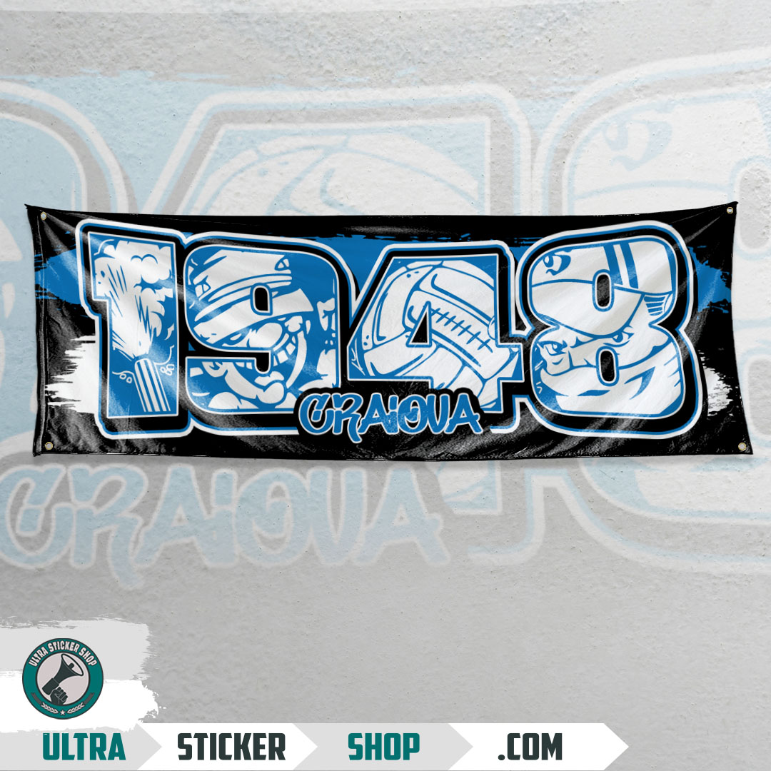 Buy 1948 Craiova Flag Stickers | Ultrastickershop
