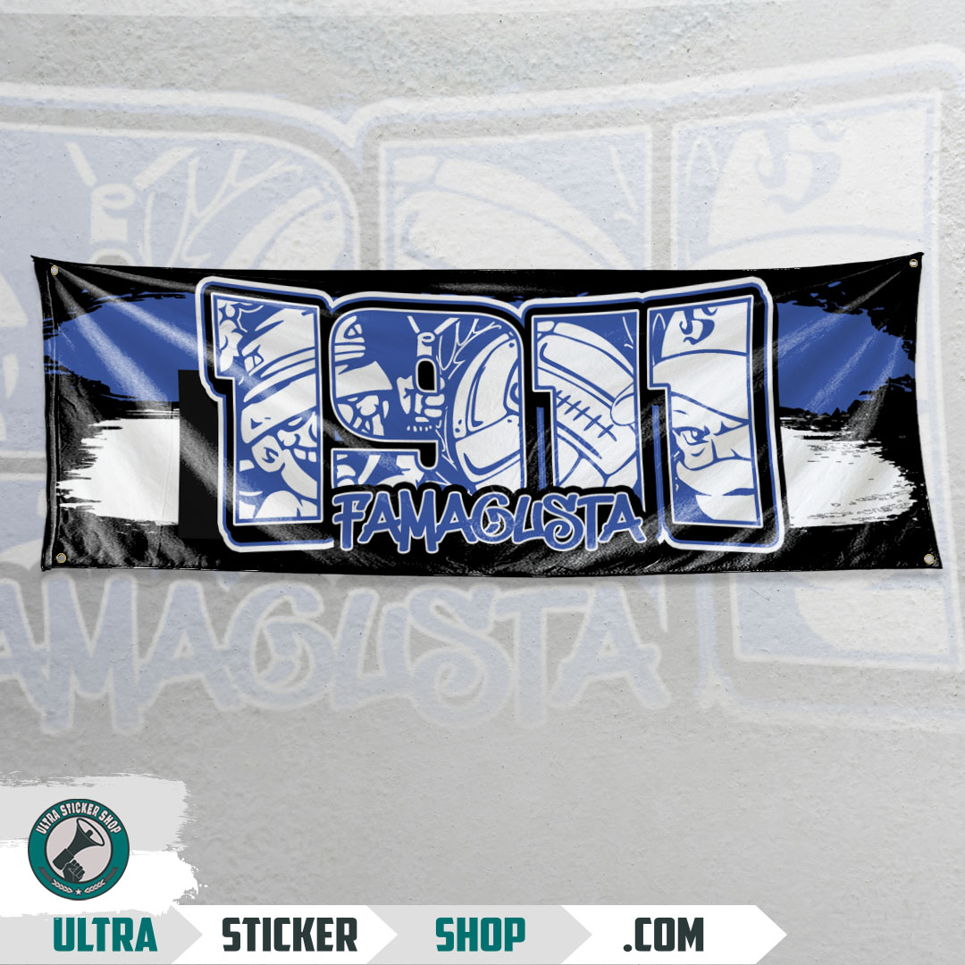 Buy 1911 Famagusta Flag Stickers | Ultrastickershop