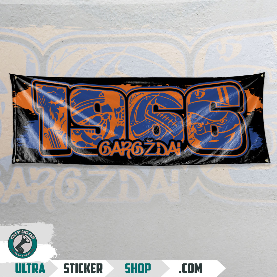 Buy 1966 Gargždai Flag Stickers | Ultrastickershop