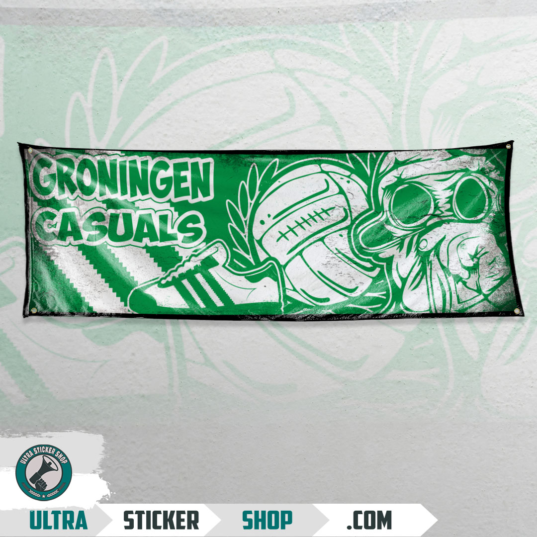 Groningen casuals Vlag Stickers Kopen | Ultrastickershop