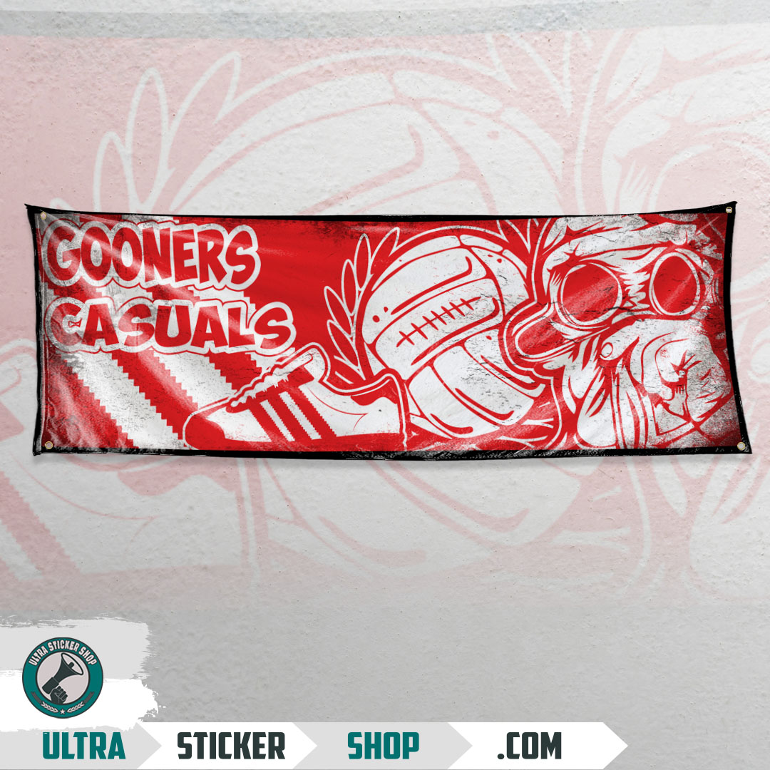Buy Gooners casuals Flag Stickers | Ultrastickershop